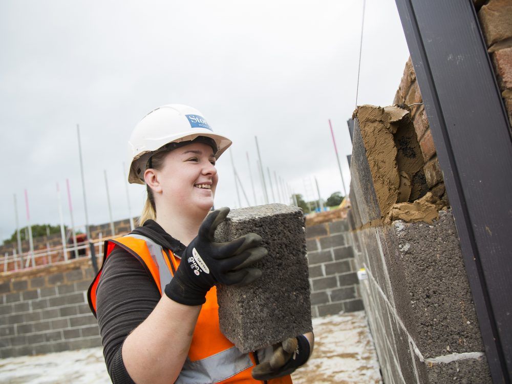 Welcoming our first female bricklaying apprentice