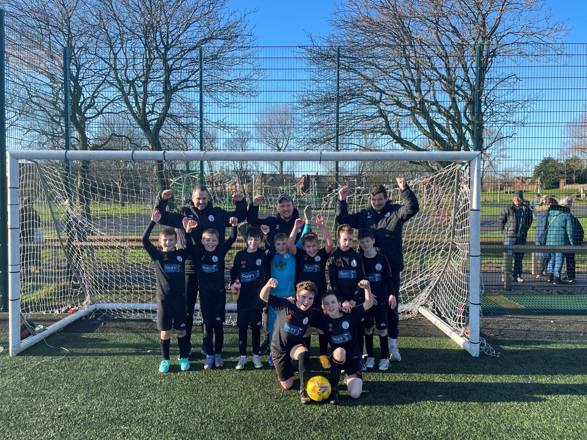 Story Homes sponsors local kids’ football team in Poulton - Story Homes